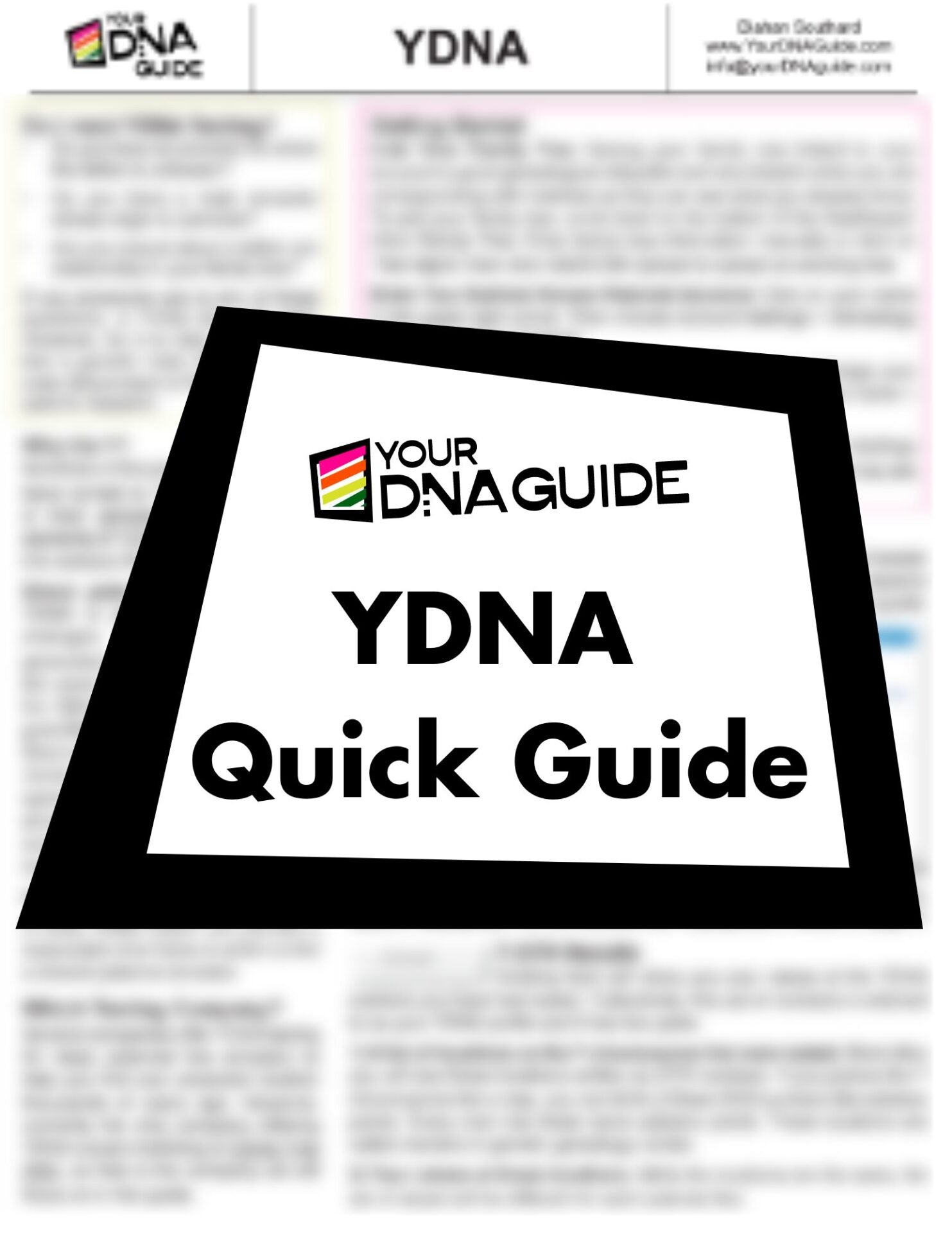 YDNA Quick Reference Guide – Your DNA Guide